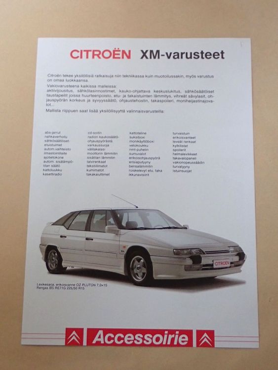 Citroen XM varusteet - Prospekt Finland - P0262 | Kaufen auf Ricardo