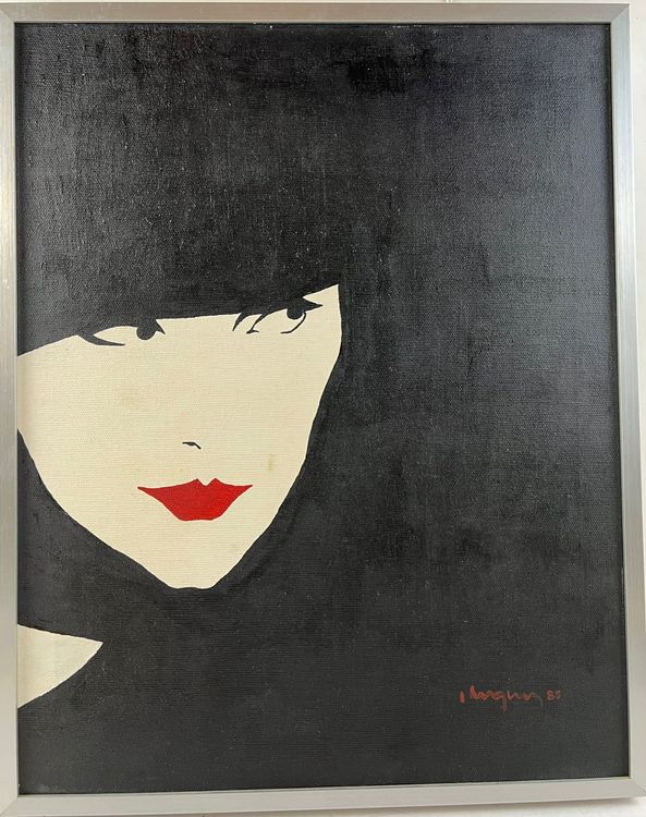 Frau mit Hut Gemälde 80er Jahre Look Signiert (Gebraucht) in Neuhausen am Rheinfall für CHF 30 ...