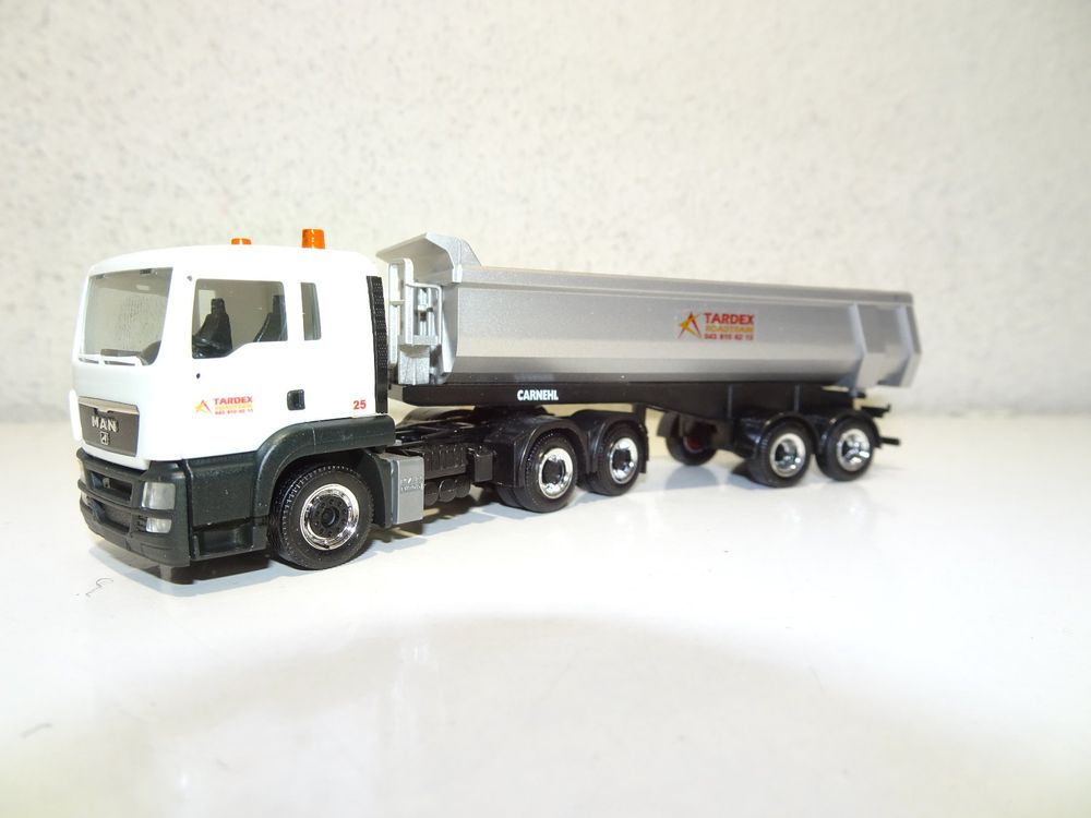 Herpa Lastwagen LKW MAN Tradex Roadtrain Sattelschlepper HO (Gebraucht) in Luzern für CHF 35.9 ...