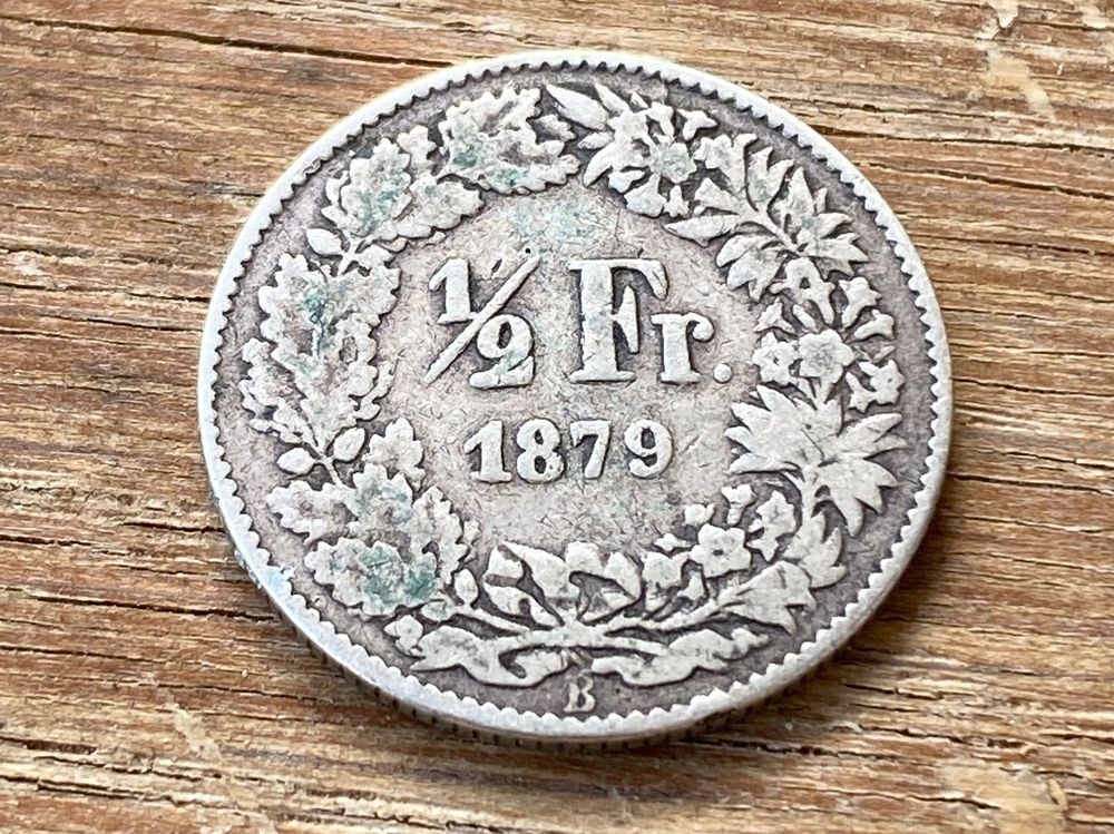 1/2 Franken 50 Rappen 1879 ab 1.- (Gebraucht) in Zürich für CHF 7.6 – mit Lieferung auf Ricardo ...