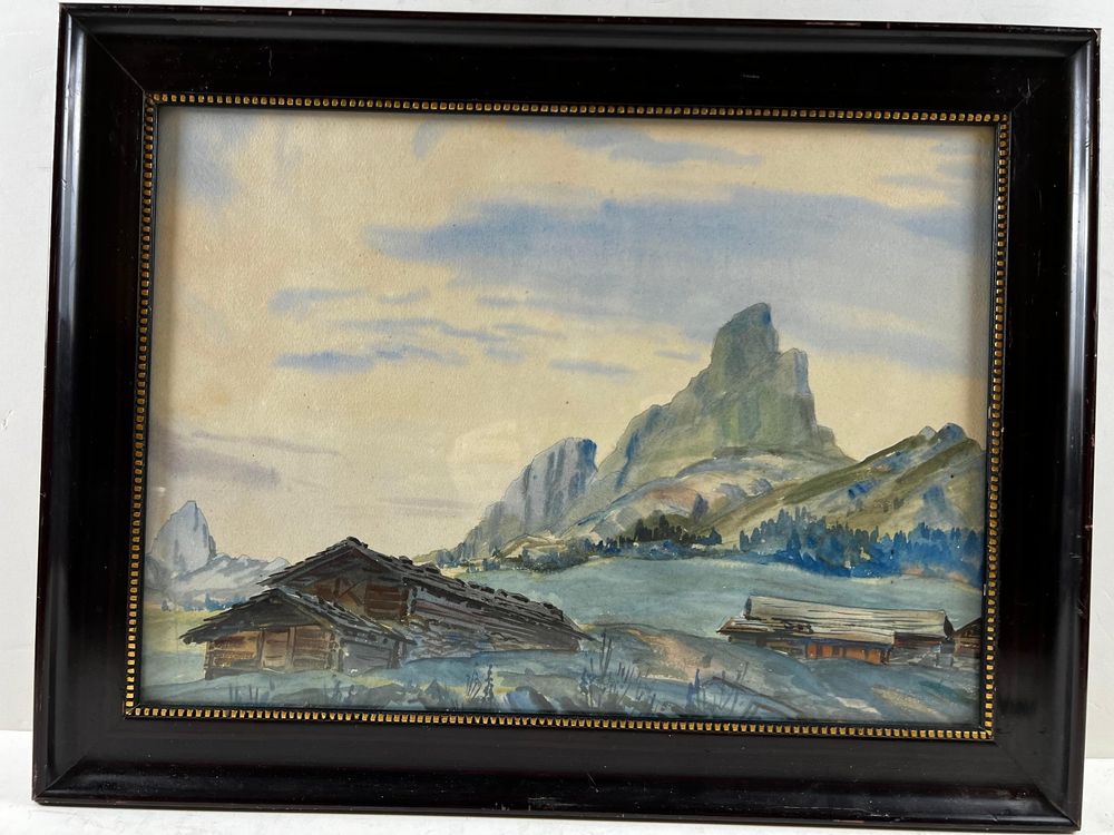 Sehr Alte Berglandschaft Aquarell (Gebraucht) in Neuhausen am Rheinfall für CHF 20 – mit ...
