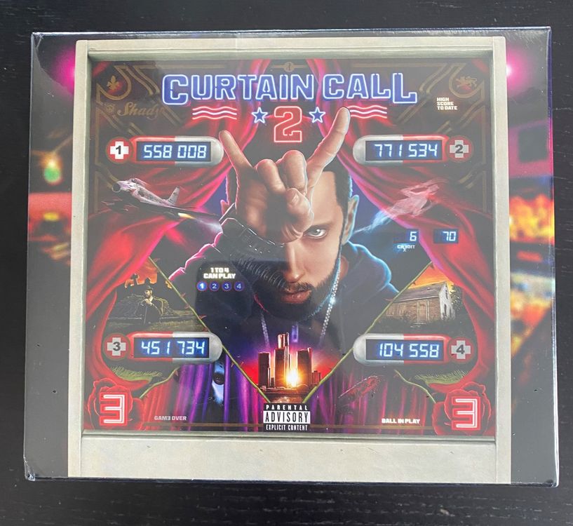 Eminem - Curtain Call 2 Box mit CD und T-Shirt (L) - NEU | Kaufen auf ...