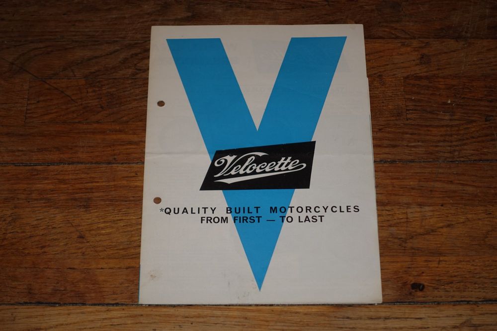 VELOCETTE MOTO BROCHURE OLDTIMER VINTAGE (Gebraucht) in Bellevue für ...