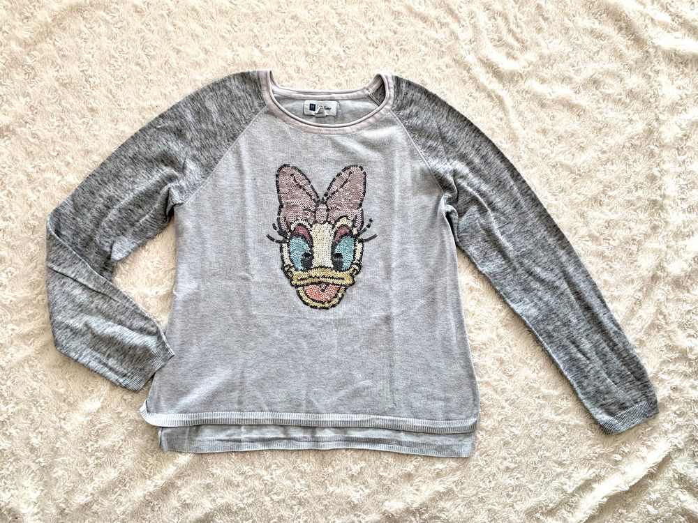 GAP DISNEY DAISY Pullover grau mit Pailletten Gr. 152/158 | Kaufen auf Ricardo