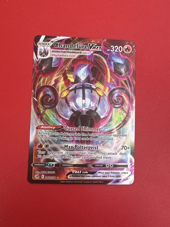 Pokemon Chandelure VMAX Rare 2021 320 HP Mega schön selten (Gebraucht ...
