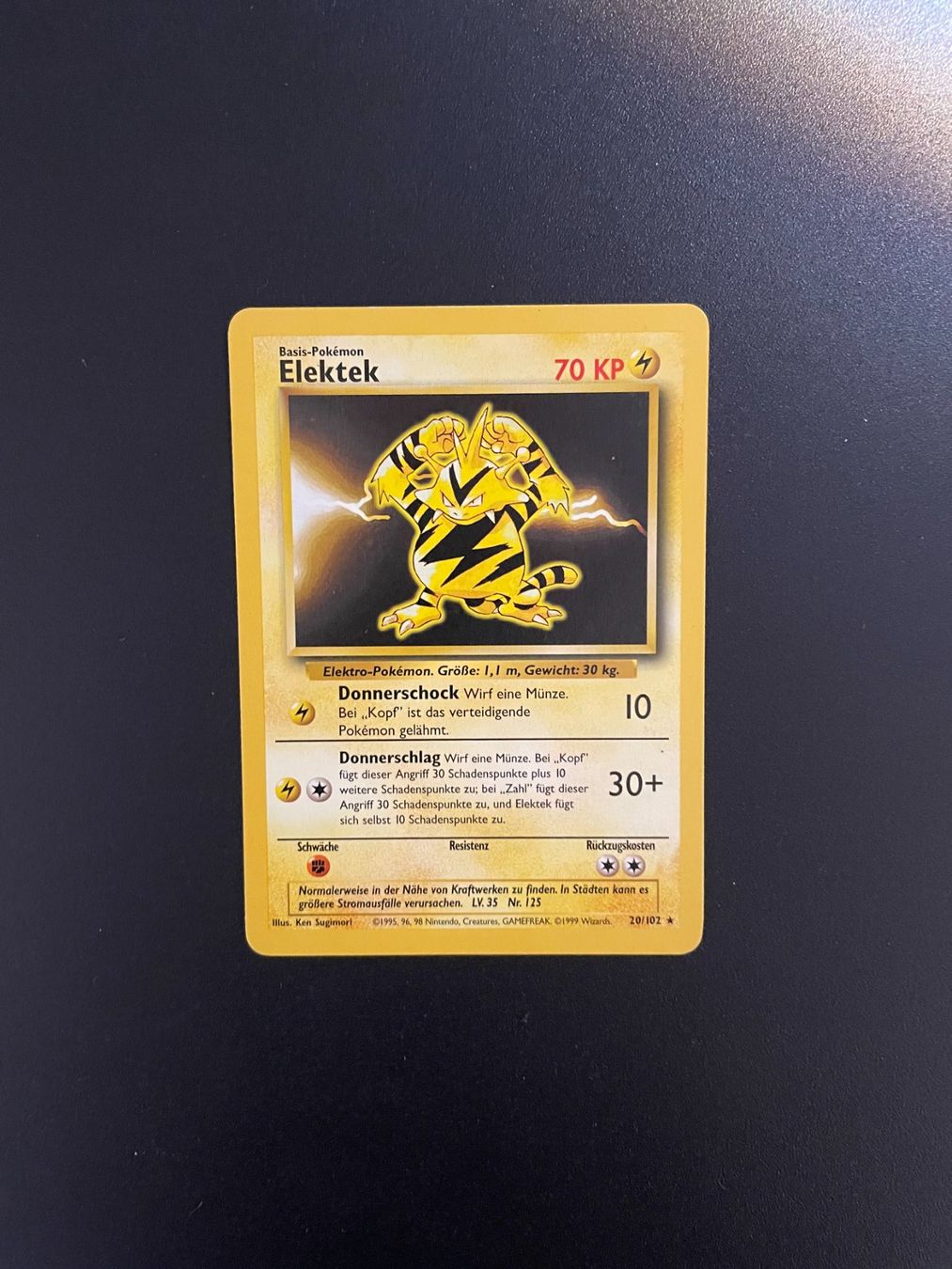 Pokémon Base Set Elektek 20/102 (Gebraucht) in Zürich für CHF 7 – mit ...