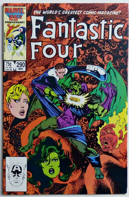 FANTASTIC FOUR 290 FF ART BY JOHN BYRNE MARVEL 1986 (Gebraucht) in ...