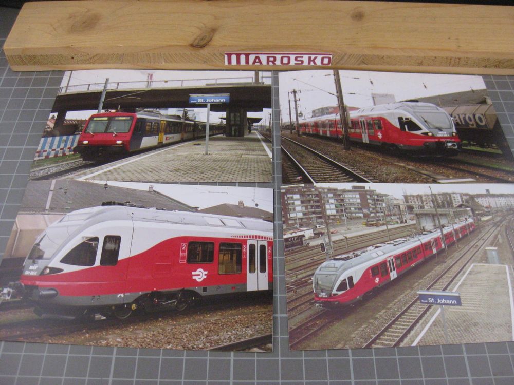 Foto-Set SBB Bahnhof Basel St. Johann mit MAV Flirt ca 2007 (Gebraucht) in Malters für CHF 12 ...