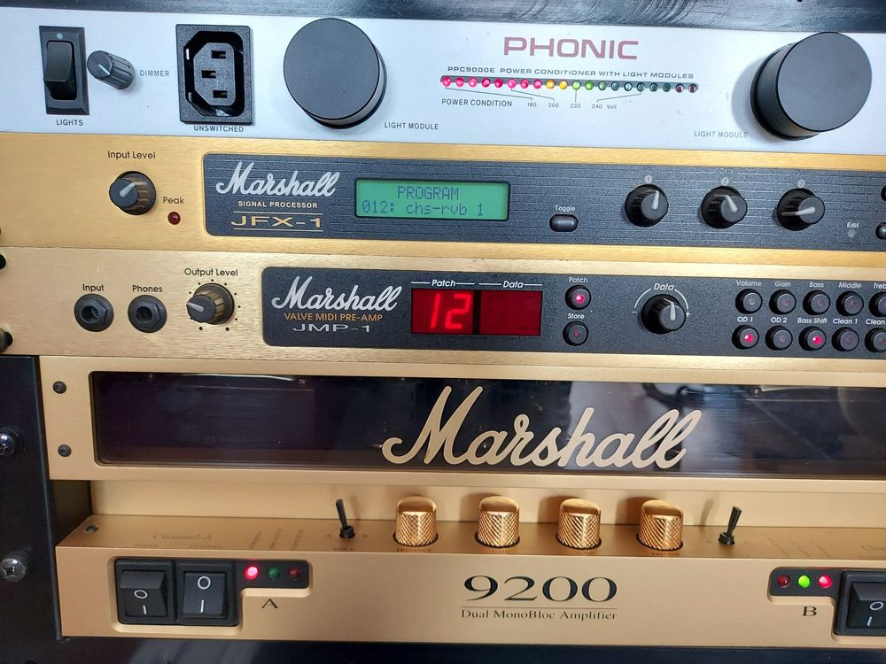 Marshall Rack mit Preamp JMP1, Effect JFX1, Amplifier 9200 (Gebraucht ...