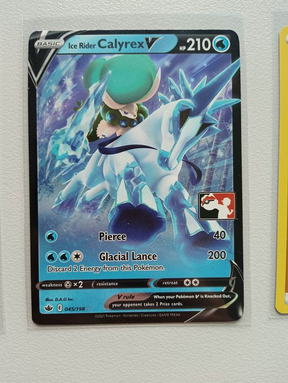 Ice Rider Calyrex V - Pokemon TCG Prize Pack Stamp Stempel (Gebraucht ...