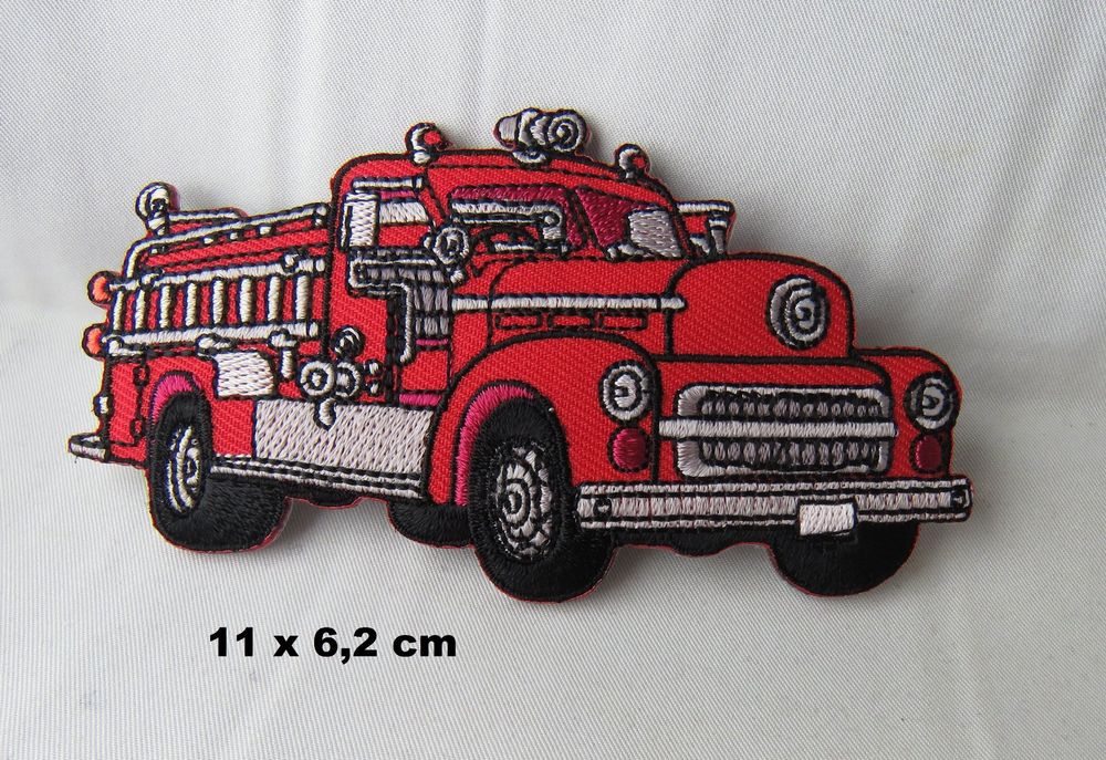 FEUERWEHRAUTO - Aufnäher - Aufbügler - 11x6,2cm | Kaufen auf Ricardo
