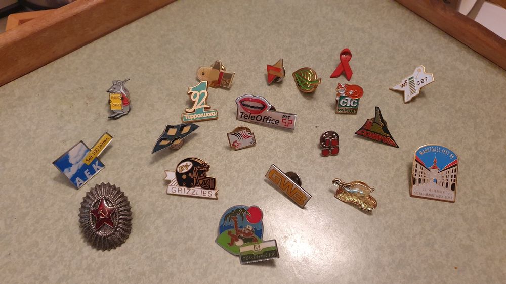 Pins 20 Stk (05) (Gebraucht) in Schwanden Sigrisw für CHF 1 – mit ...