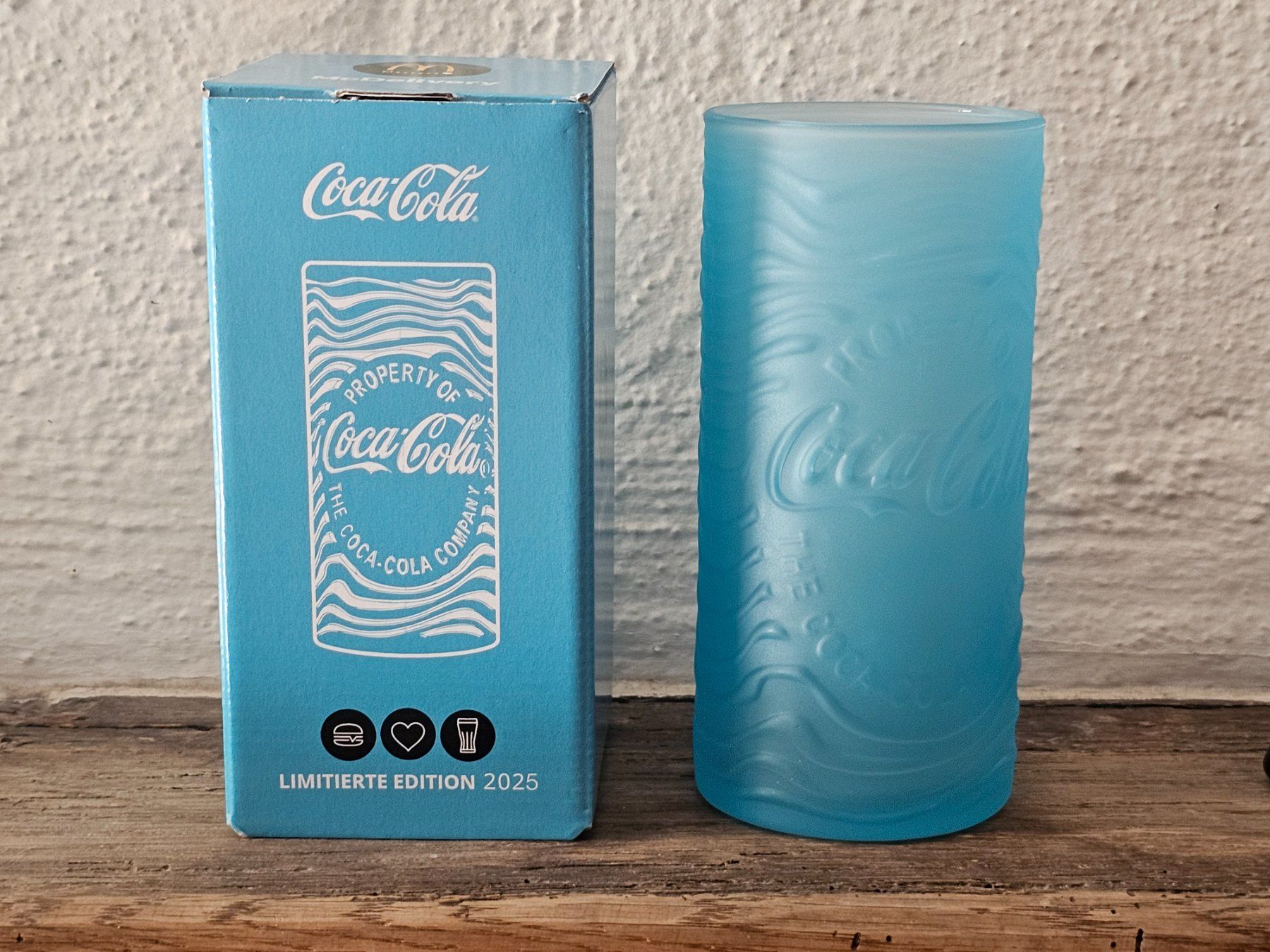 Coca Cola Glas - Limited Edition 2025 - blau (Neu und originalverpackt ...
