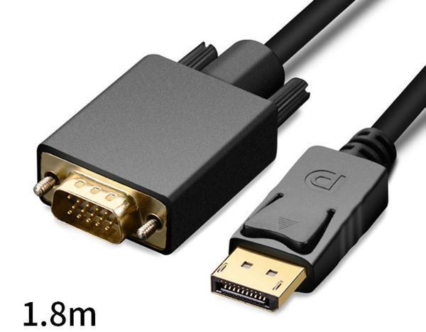 1.8m Displayport zu VGA Svga Kabel Steck (Neu (gemäss Beschreibung)) in ...