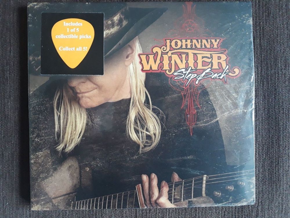 NEU JOHNNY WINTER STEP BACK CD mit Pick. (Neuf avec emballage d'origine ...
