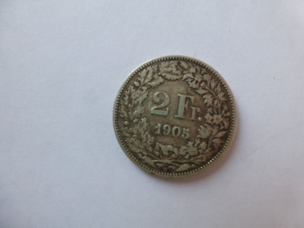 2. Fr. Silbermünze, gebraucht 1905 | Kaufen auf Ricardo