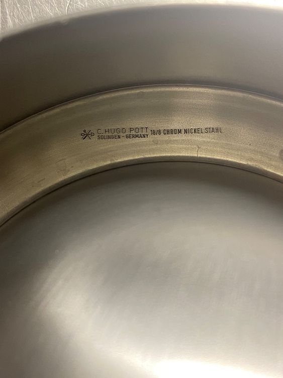 C. Hugo Pott Edelstahldose Dose für Parmesan / Kaviar (Gebraucht) in ...