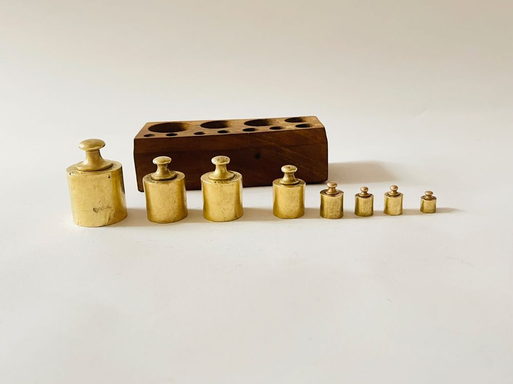 Messing Gewichte Set Waage Eichgewichte Antik 1894 (Gebraucht) in Olten ...