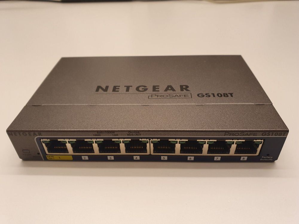 Netgear GS108Tv2 8-Port Gigabit | Kaufen auf Ricardo