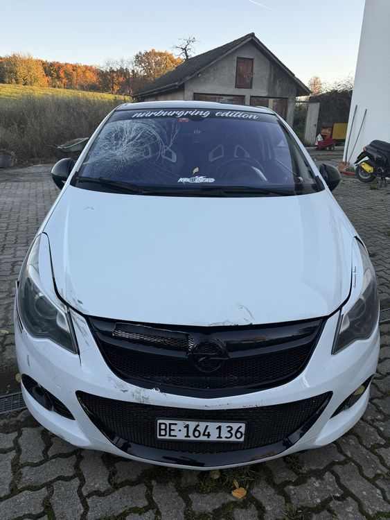 Opel Corsa D OPC Nürburgring Edition unfallfahrzeug motortop (Defekt ...
