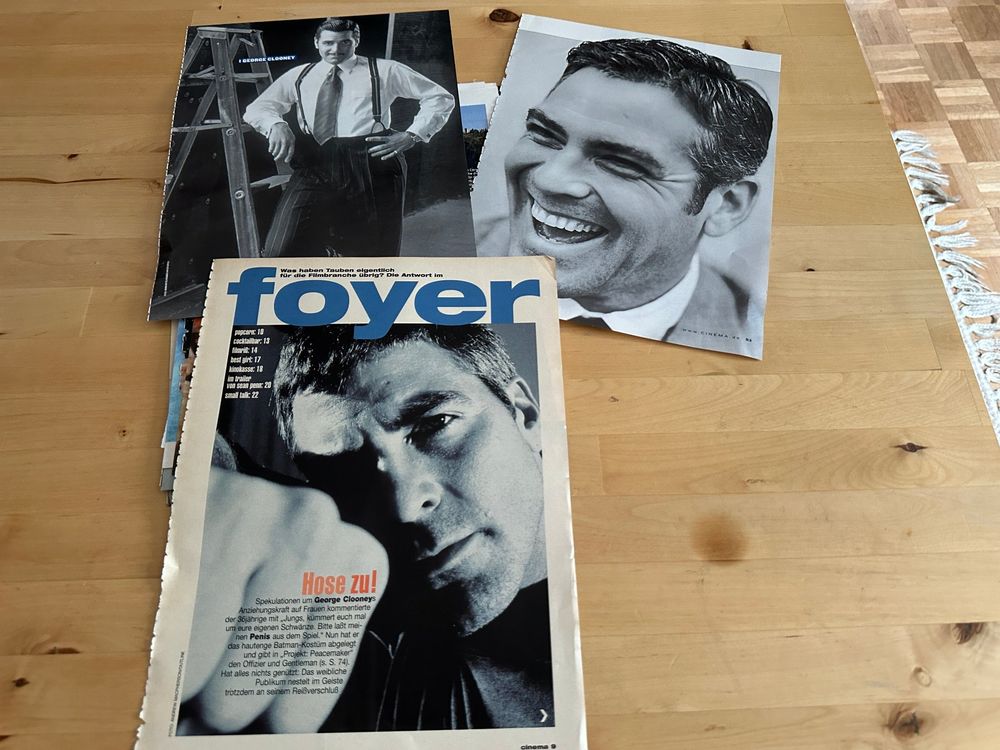 GEORGE CLOONEY tolle rare Berichte + Poster Kult Hit Top (Gebraucht) in ...