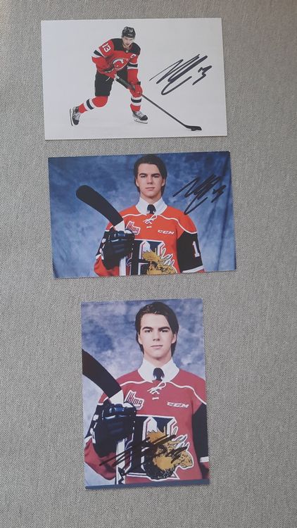 3 Autogrammkarten Nico Hischier (Gebraucht) in Schmerikon für CHF 20 ...