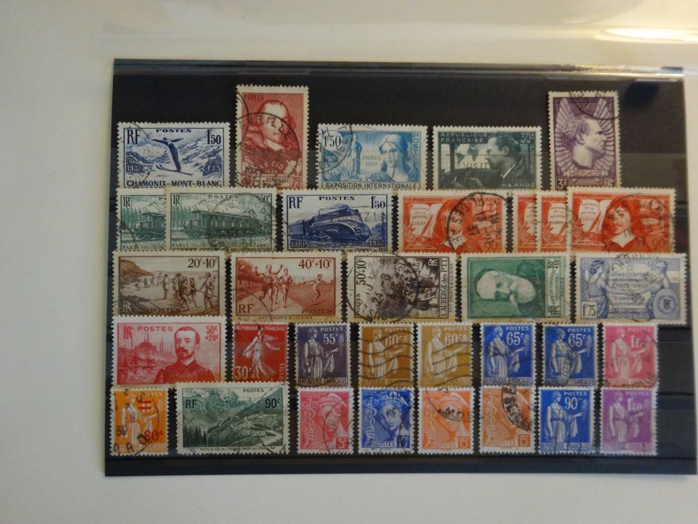 Frankreich Briefmarken 1937 und 1938 gestempelt (Gebraucht) in Zürich für CHF 1.5 – mit ...