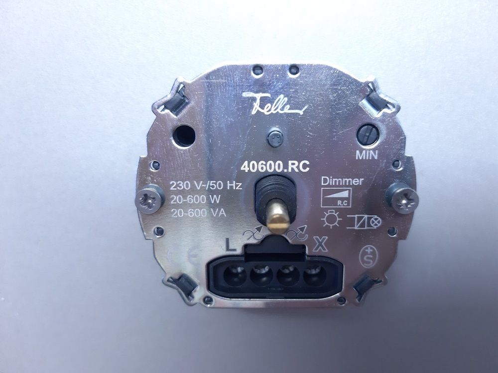 Feller Dimmer 40600.RC Drehdimmer mit oder ohne Abdeckung (Gebraucht ...