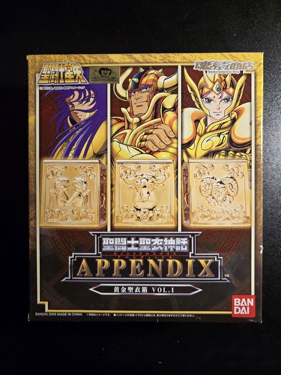 Saint Seiya Myth Cloth APPENDIX Gold Cloth Box Vol.1 (Gebraucht) in st ...