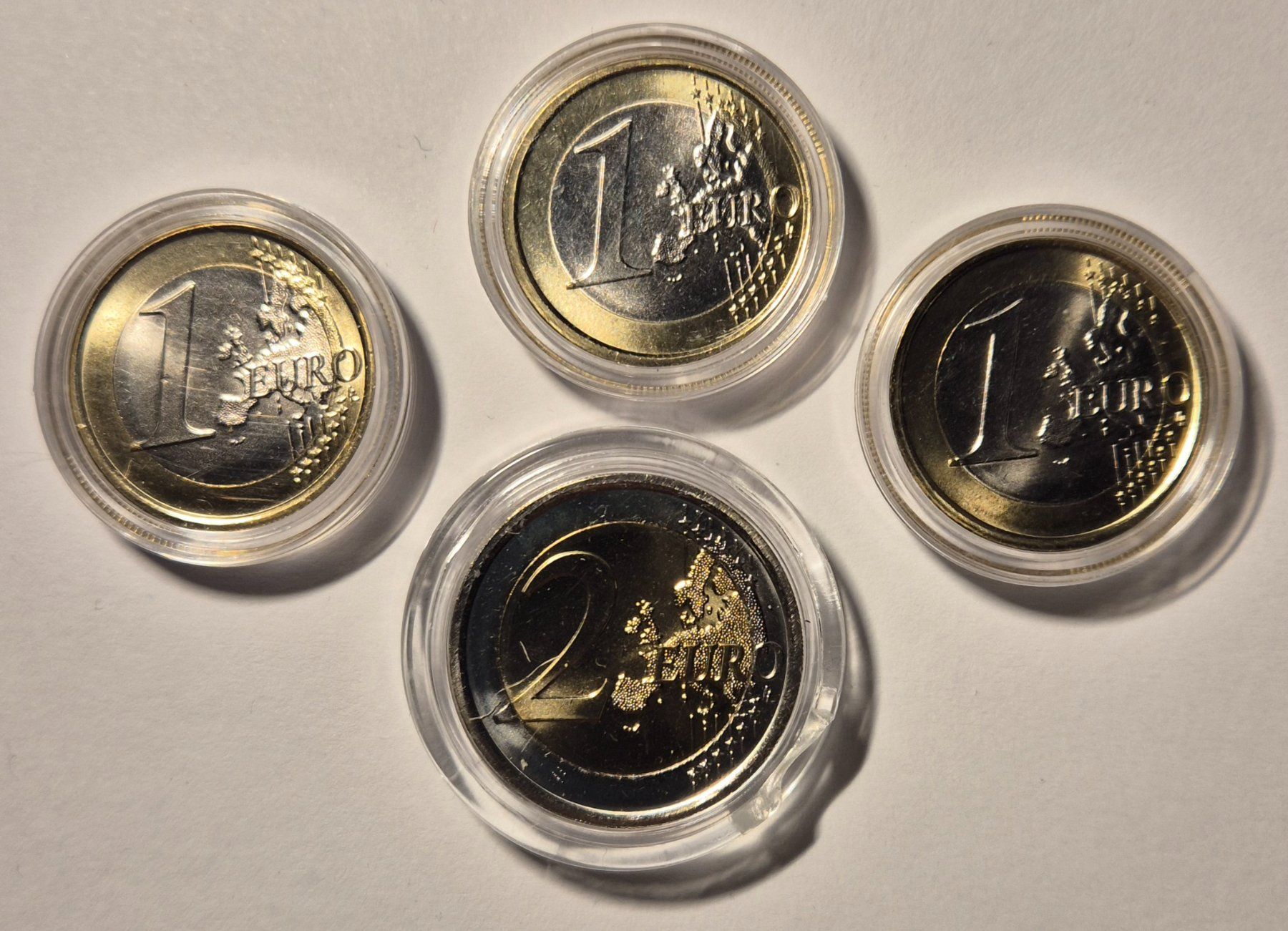 3 x 1 Euro San Marino 2009, 2010, 2009 1 x 2 Euro 2015 (Neu (gemäss ...