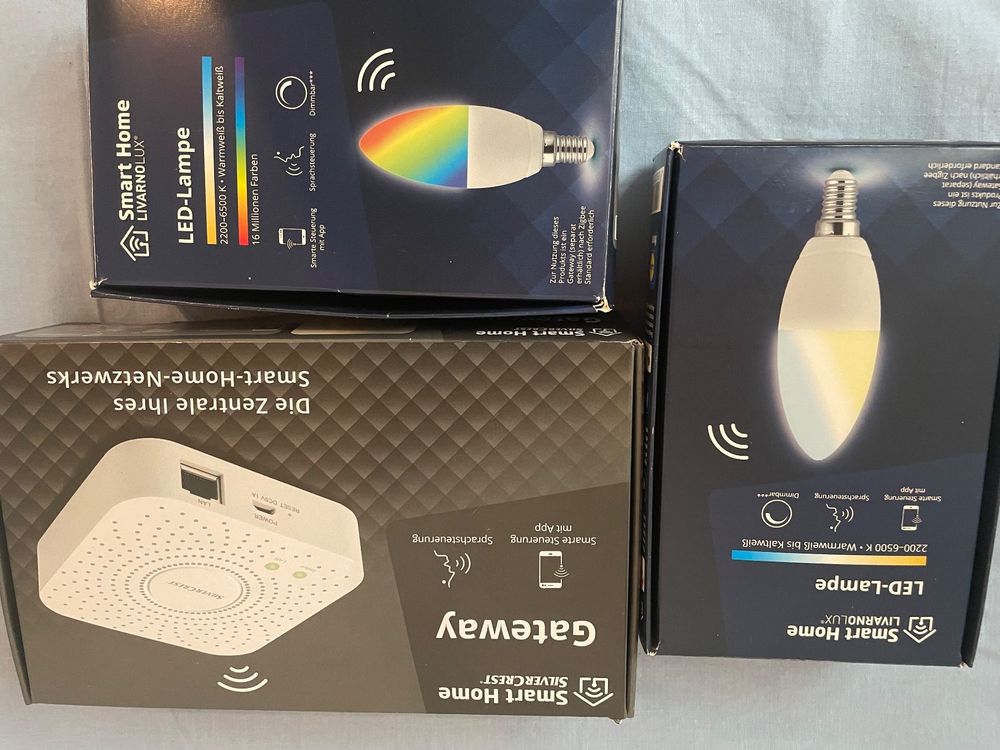 SILVERCREST Gateway Smart Home + 2 LED Lampe (Gebraucht) in Steinebrunn ...