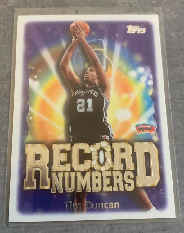 NBA Tim Duncan Record Numbers Card | Kaufen auf Ricardo