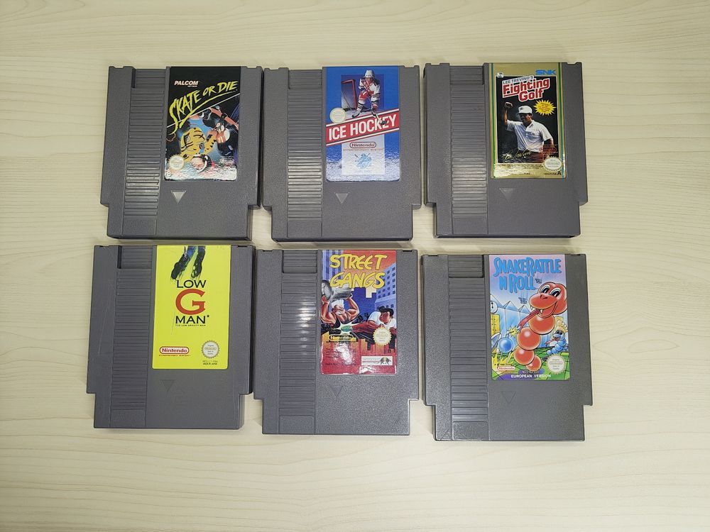 NES Bundle 6 Spiele – Skate or Die, Street Gangs u.a. (Gebraucht) in ...