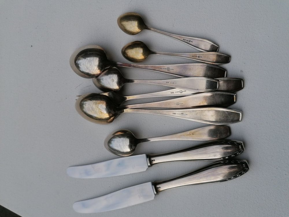 Silberbesteck 10-teilig (Gebraucht) in Ebikon für CHF 9 – mit Lieferung auf Ricardo kaufen