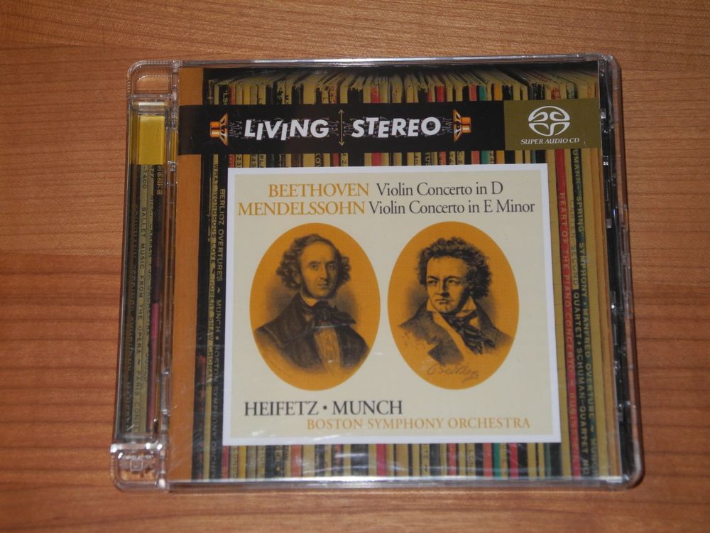 BEETHOVEN: VIOLINKONZ.: HEIFETZ / MUNCH - LIVING STER - SACD (Neu ...