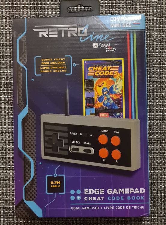 Retro Gamepad mini NES Controller mit Turbo + Cheat Codes (Neu (gemäss ...