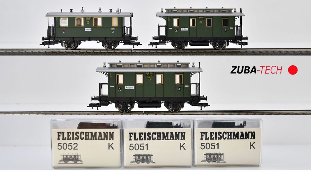 Fleischmann 3x Personenwagen DR H0 GS mit OVP | Kaufen auf Ricardo