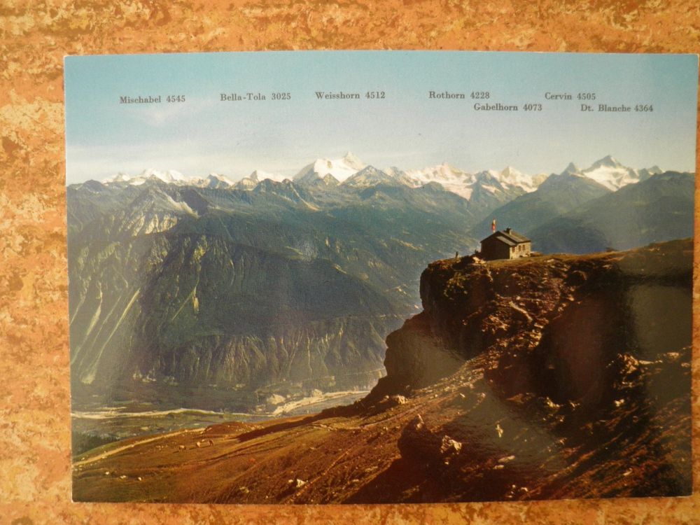 Wallis Postkarte, Montana, Schweiz Landschaft (Gebraucht) in Luzern für CHF 0.8 – mit Lieferung ...