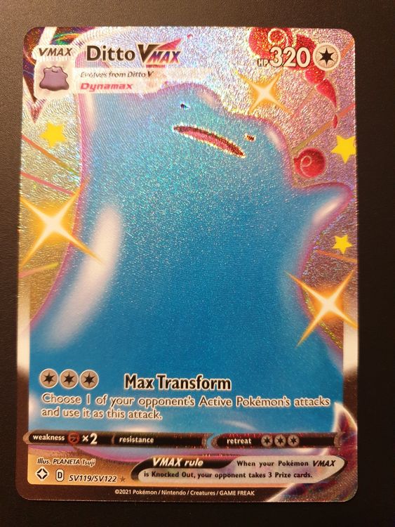 Pokemon Karte Ditto VMAX SV119/SV122 * NM * Fr. 1.- | Kaufen auf Ricardo