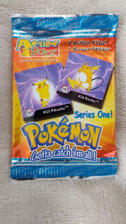 Action Flipz Pokemon 4 Wackelbilder & Sticker Booster OVP | Kaufen auf ...