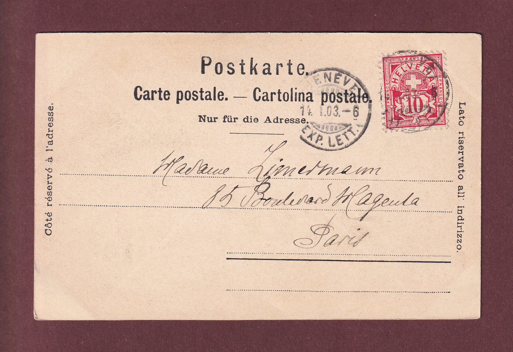 MONTREUX et Clarens depuis Glion - 1903 (Gebraucht) in Pully für CHF 5 ...