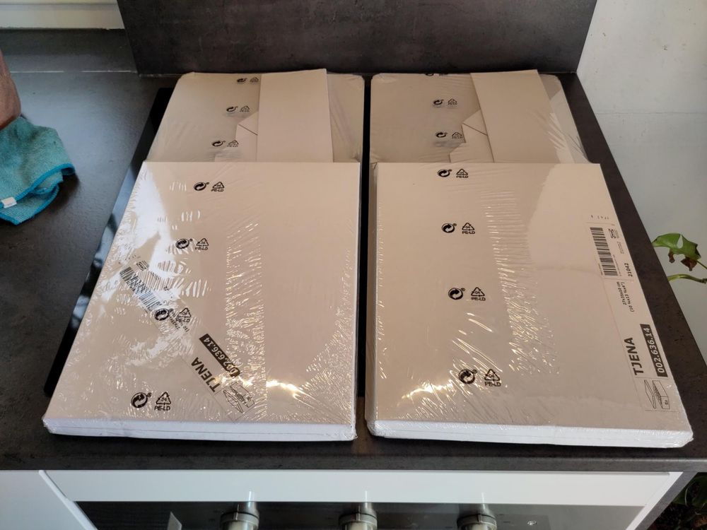 IKEA TJENA Storage Boxes (Set of 4) – White – 27x35x10 cm (Neu und ...