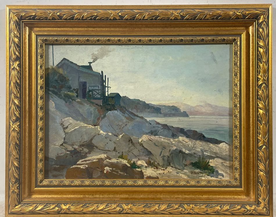 E. Robert (XX) Gemälde - Küsten Szene (Gebraucht) in Root für CHF 370 – mit Lieferung auf ...