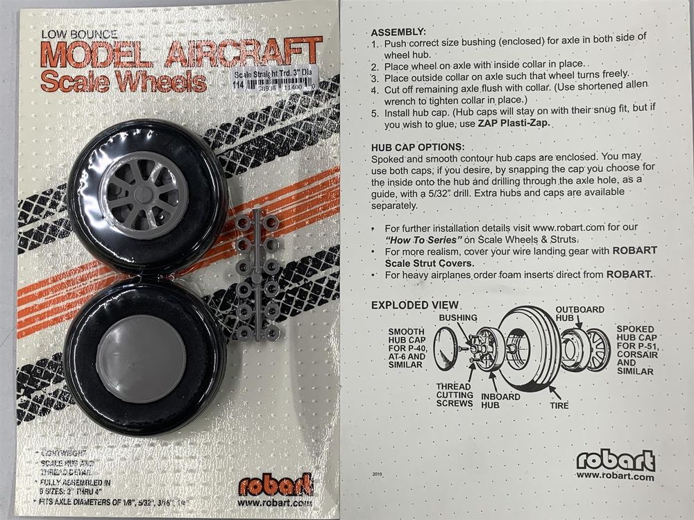 Robart Scale-Räder Ø76mm /2Paar / Nr.114 (Neu und originalverpackt) in ...