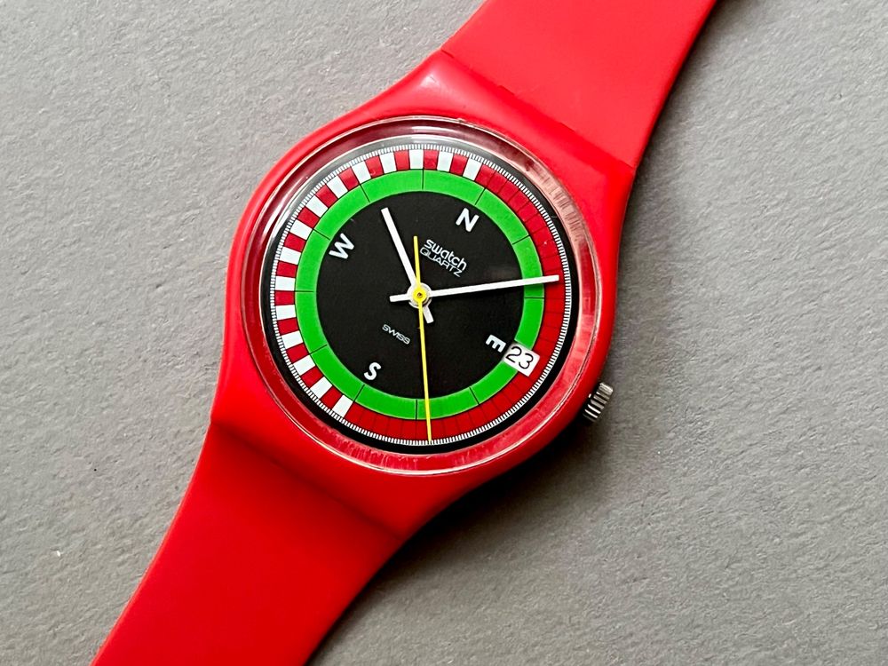 Swatch Compass GR400 1984 sehr selten - Top Zustand (Neu (gemäss ...
