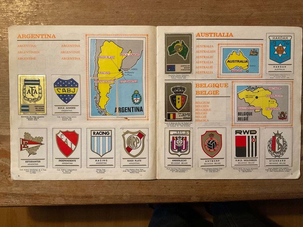Panini Album Football Clubs 75/1975 komplett (Gebraucht) in Cham für ...