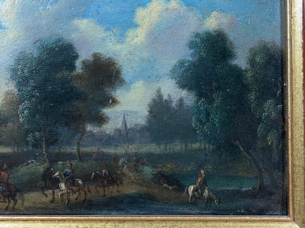 Antikes Gemälde mit einer Truppe auf Pferden (Gebraucht) in Root für CHF 305 – mit Lieferung auf ...