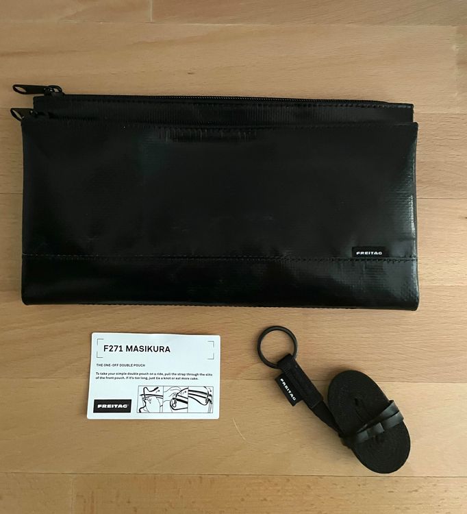 Freitag F271 Masikura Clutch Bag / ALL BLACK RAR / NEU NEU!! (Neu und originalverpackt) in ...