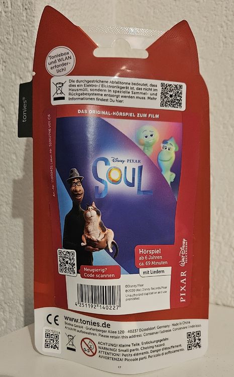 🔥 TONIE Figur Disney Pixar Soul 💚 OVP 🔥 (Neu und originalverpackt) in ...