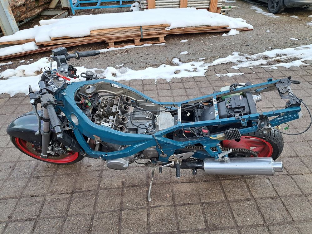 Kawasaki ZZR 600 für Bastler oder Teile ZX600E CDI Auspuff (Gebraucht ...